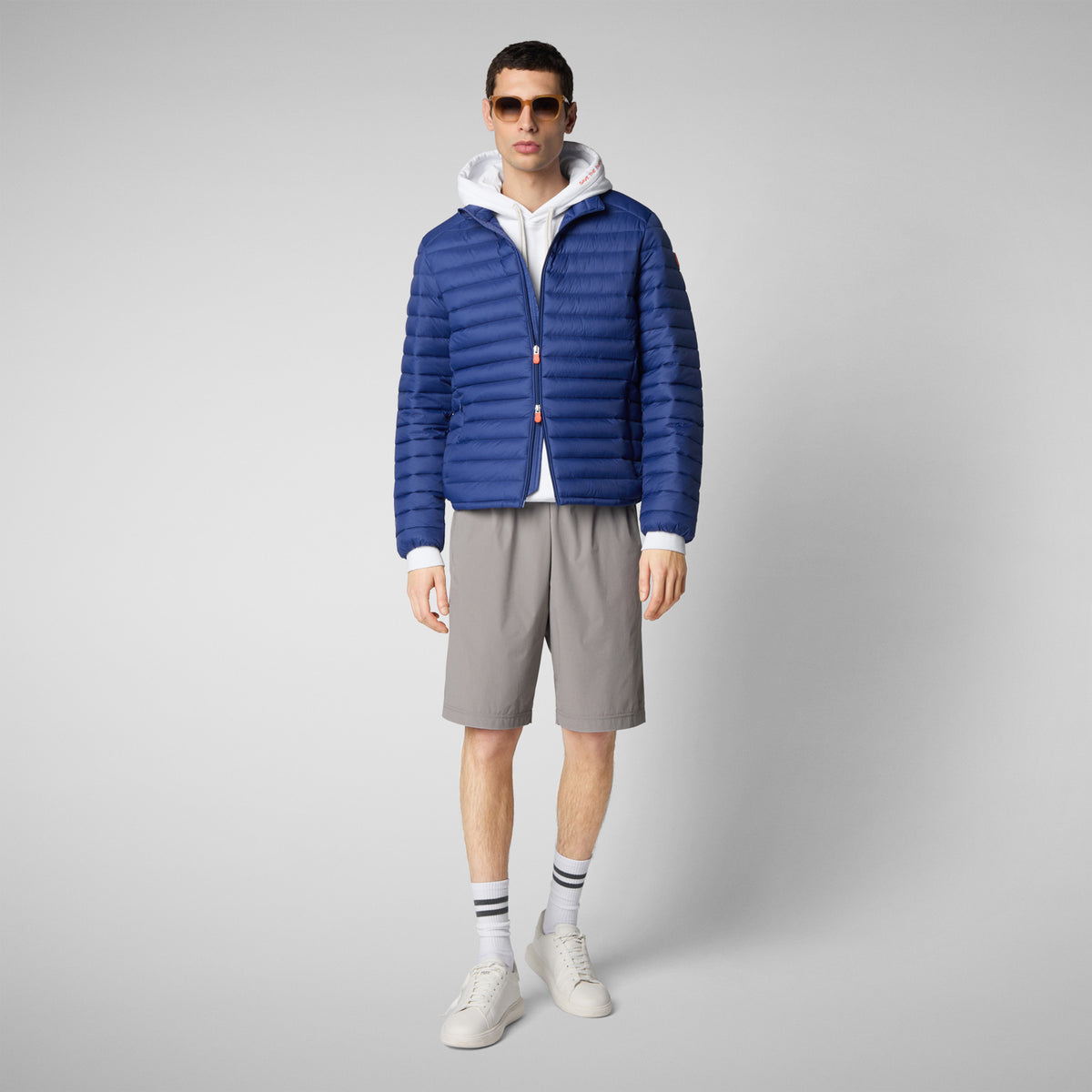 Piumino animal free uomo Alexander blu elettrico