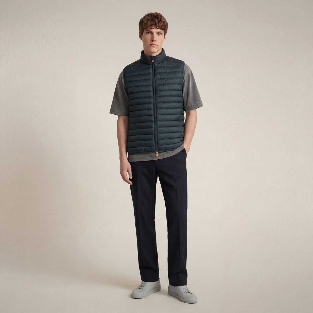 Men's Puffer Vest Adam in Salamander Green