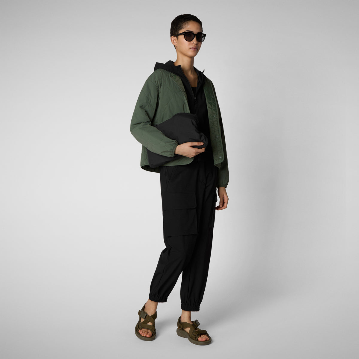 Damen Cargohose Gosy in Schwarz