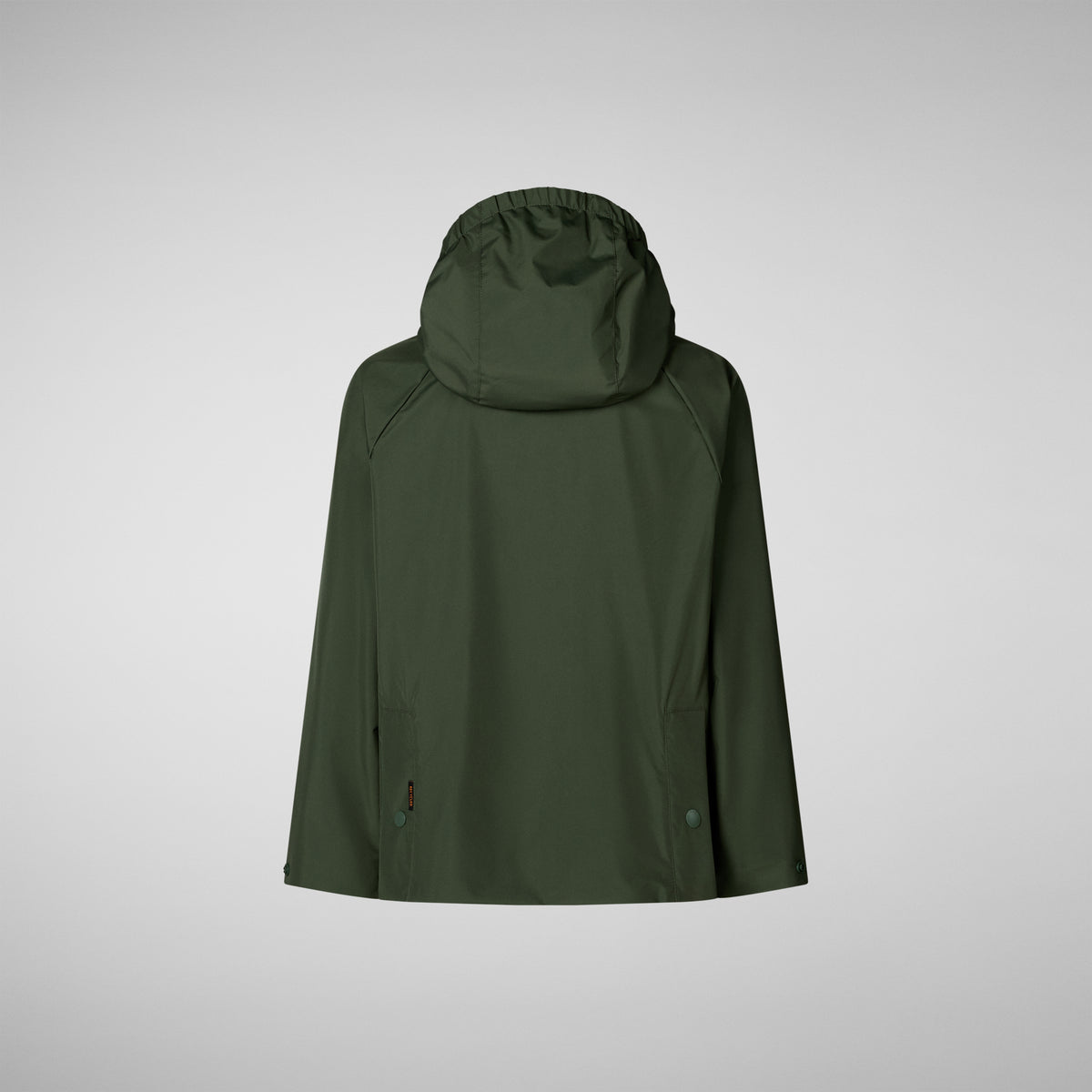 unisex kids hooded jacket hyatt in thyme green
