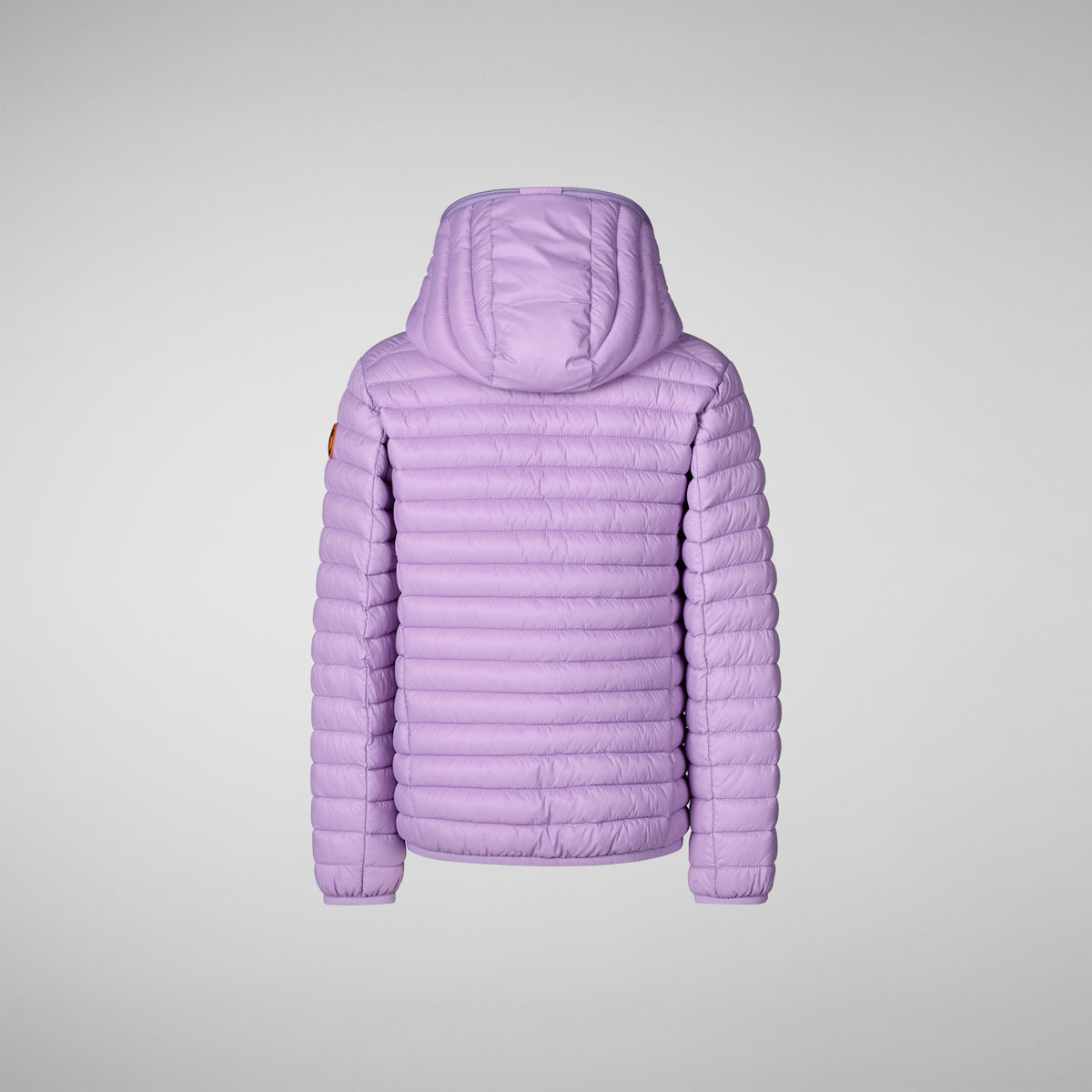 Girls' hooded animal free puffer jacket ana in wisteria violet